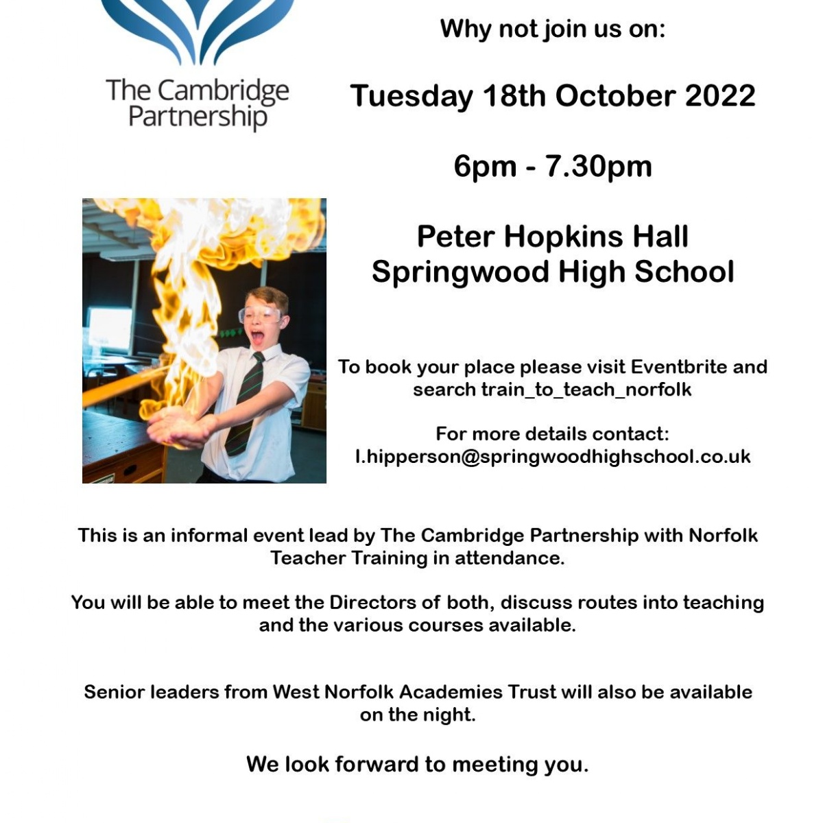 Gaywood Primary School - Get into Teaching Event - Tuesday 18th October ...